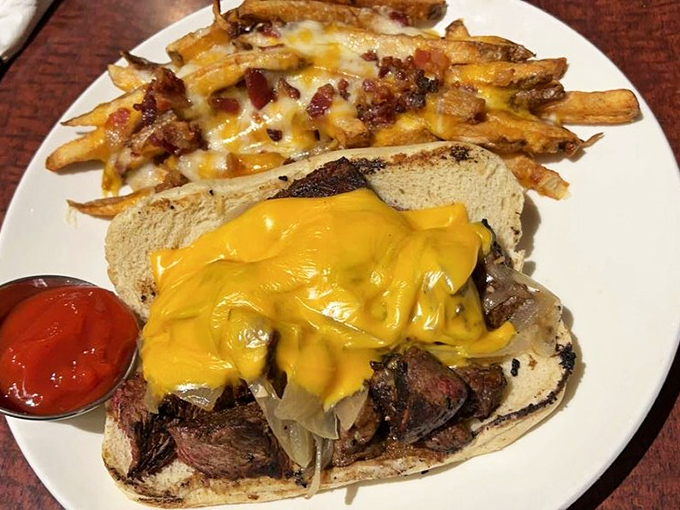 "Not just a dress, but a wearable kaleidoscope of 1970s flower power that would make Cher herself stop and stare."