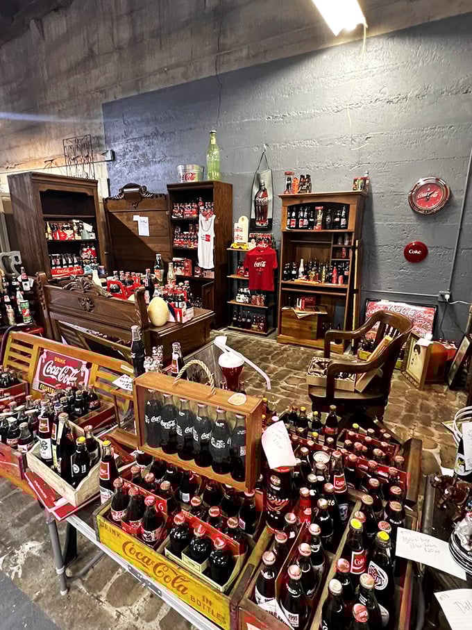 Coca-Cola collectibles create a shrine to Southern pop culture. In Georgia, this isn't just soda memorabilia; it's practically a religion.