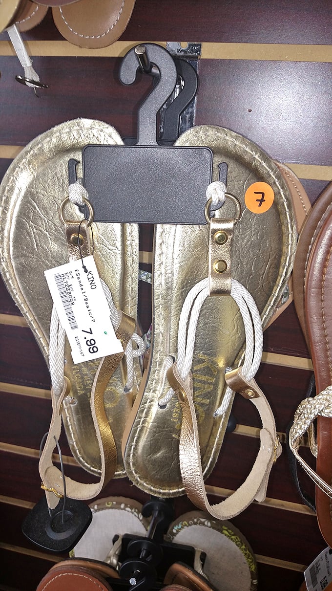 These metallic sandals shine like fashion gold at a fraction of retail price&mdash;proof that someone else's castoff could be your summer statement piece.