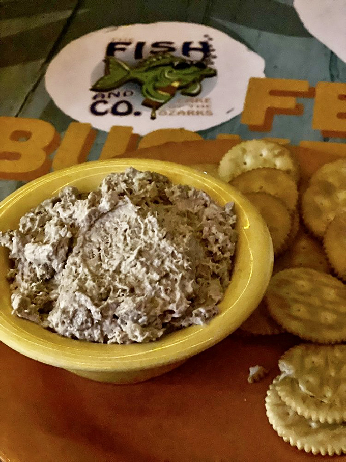 Smoked tuna dip with a regiment of crackers standing at attention. The perfect opening act before the main event.