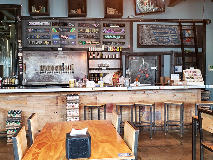 The warmth of Pappy's isn't just from the smokers&mdash;it's a space where wood, metal, and decades of BBQ wisdom create the perfect atmosphere.