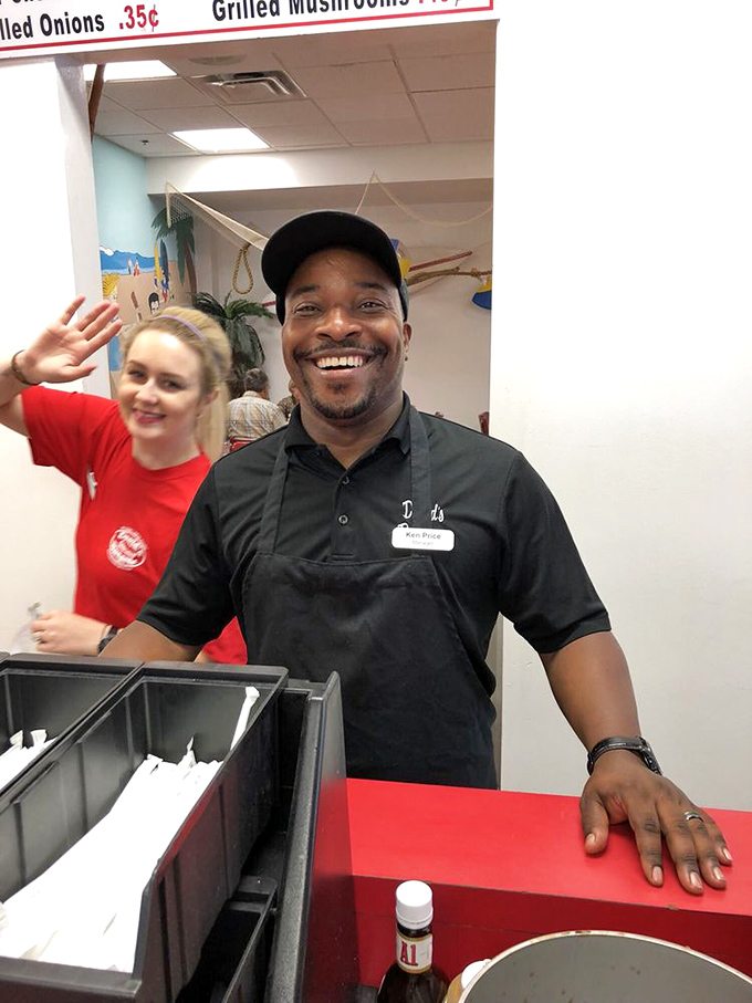 When your server smiles this genuinely, you know you're not just another order number&mdash;you're about to join the clean plate club.
