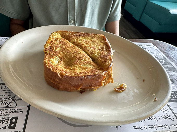 French toast so golden and perfect it belongs in Fort Knox. Simple? Yes. Ordinary? Not even close.