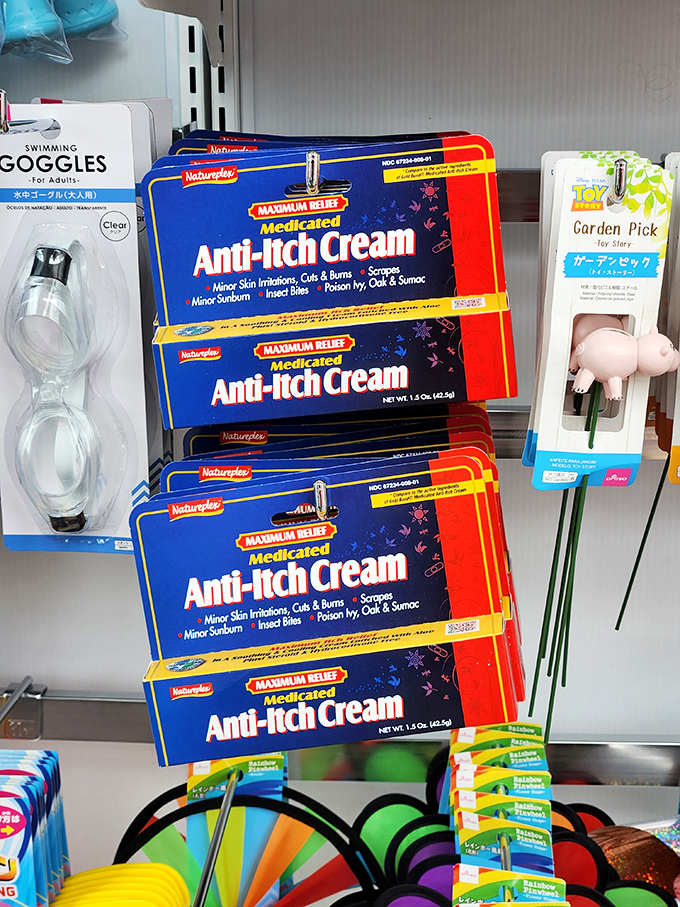 Beyond snacks and cute stuff, Daiso stocks practical necessities like anti-itch cream&mdash;because even bargain hunters get mosquito bites.