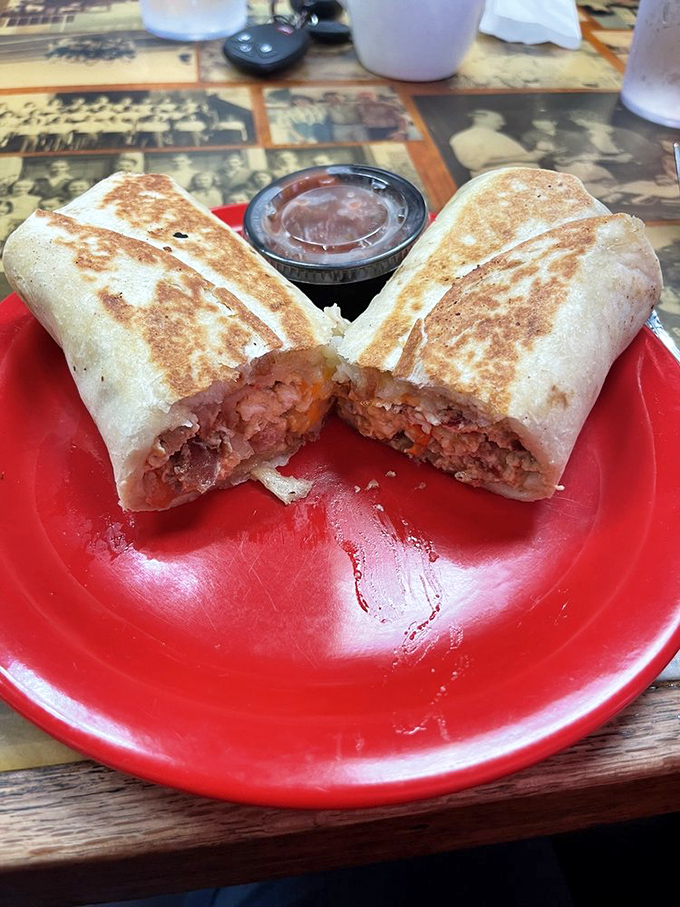 Breakfast burritos cut to reveal their treasure trove of fillings&mdash;the morning meal that makes getting out of bed not just possible, but exciting.