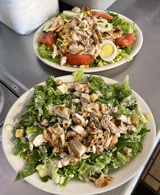 Two salads that prove eating greens doesn't mean sacrificing flavor—the kind that make you feel virtuous and indulgent in the same bite.