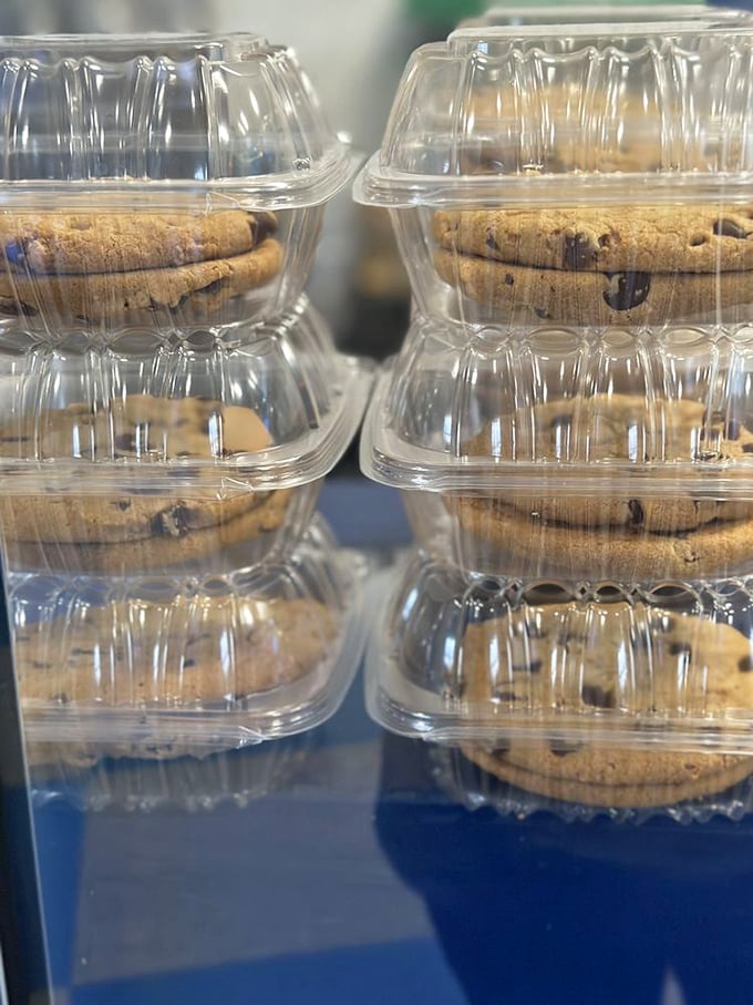 Freshly baked cookies waiting patiently for their ice cream sandwich destiny. The anticipation is palpable.