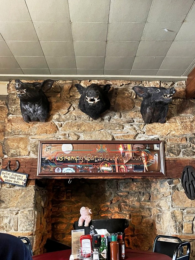 Those boar heads aren't just decoration&mdash;they're a warning to other animals about what happens when you're this delicious.