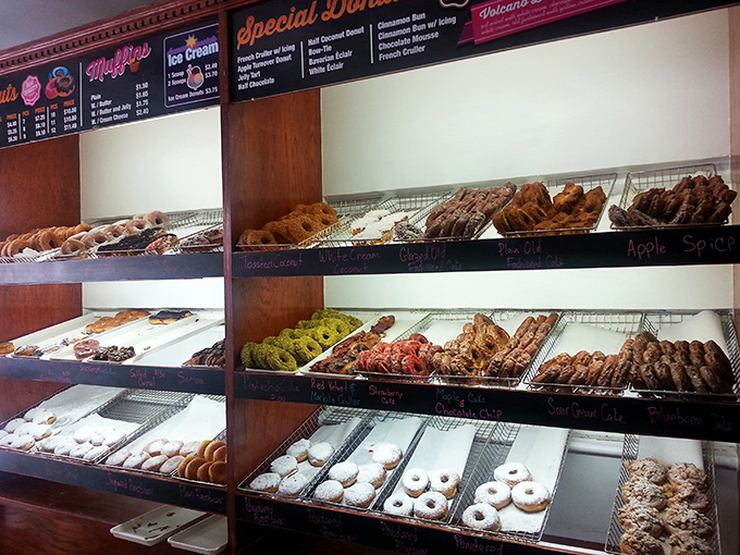 Donut heaven exists and has multiple shelves&mdash;a display case that could bring tears to the eyes of the most hardened New Yorker.