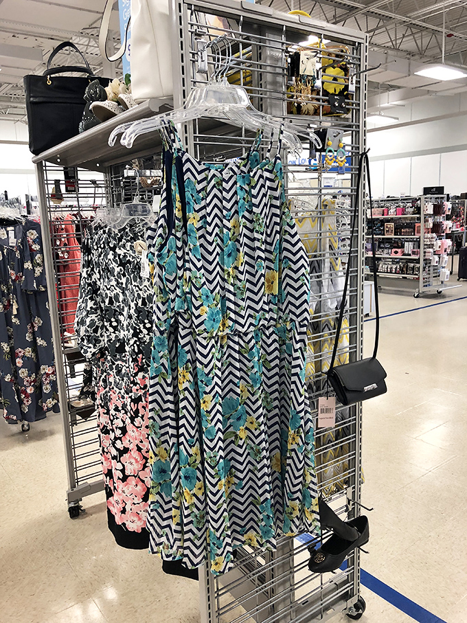 Pattern paradise&mdash;where chevrons meet florals in a dance of fabric that transforms everyday outfits into statement pieces.