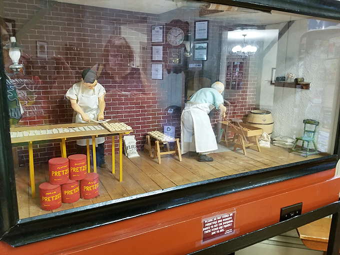 A gathering space where pretzel enthusiasts share tables and stories, proving that good food creates community across generations.