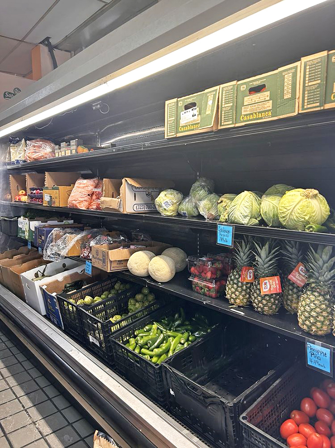 The produce section: where the supporting actors for your tacos wait in the wings. Fresh ingredients make the difference between good and unforgettable.