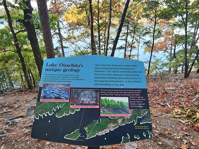 Geology lessons with a view! This informative display proves learning doesn't have to happen in classrooms&mdash;sometimes the best textbooks are written in stone.