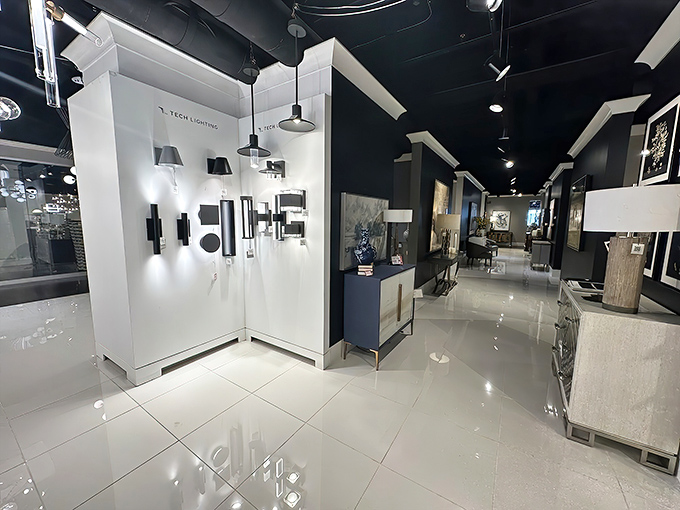 The lighting department glows with possibility &ndash; from wall sconces to chandeliers that could illuminate your darkest corners.