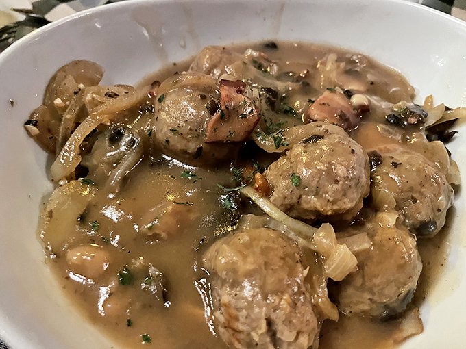 These meatballs swimming in rich gravy aren't just food &ndash; they're edible time machines to your European grandmother's kitchen (even if you never had one).