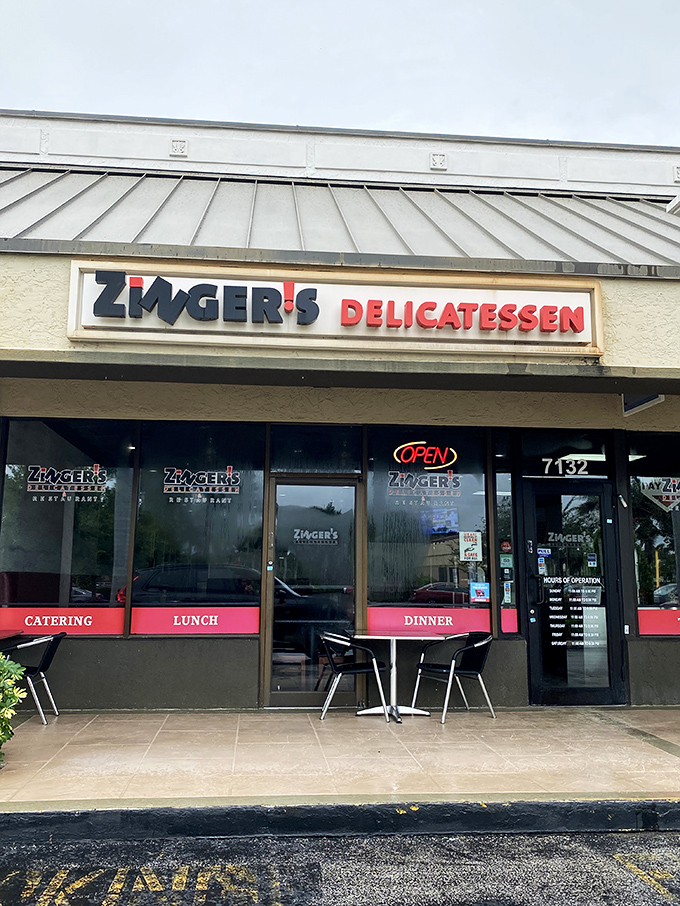 Even from the outside, Zinger's promises three essential meals&mdash;catering for your office, lunch for your soul, dinner for your family.