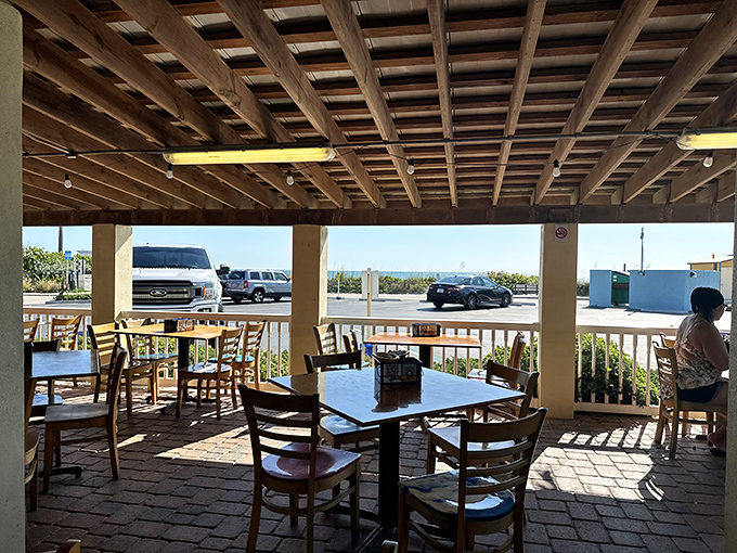 Outdoor seating where Florida's sunshine becomes an unofficial ingredient in every breakfast dish served.
