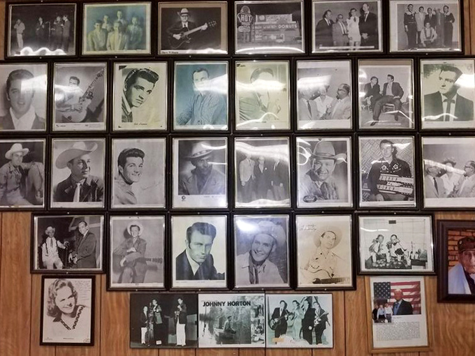 The wall of fame showcases musical legends who, like us, couldn't resist the siren call of Southern Maid's sweet creations.