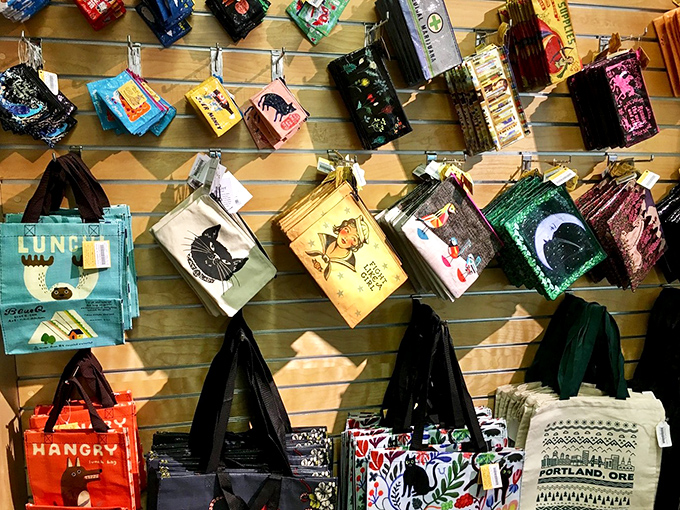 The multi-level experience creates a Hogwarts-like maze of discovery. That staircase has launched a thousand literary journeys. 