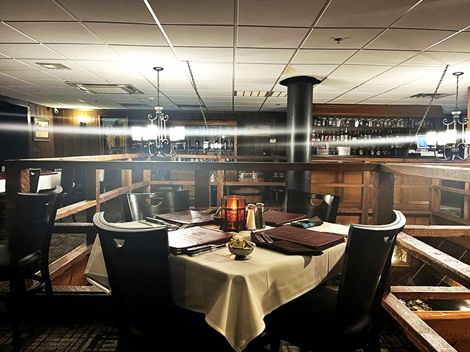 The table is set, the white cloth crisp, the setting intimate. All that's missing is you and a perfectly cooked steak that's about to change your evening.