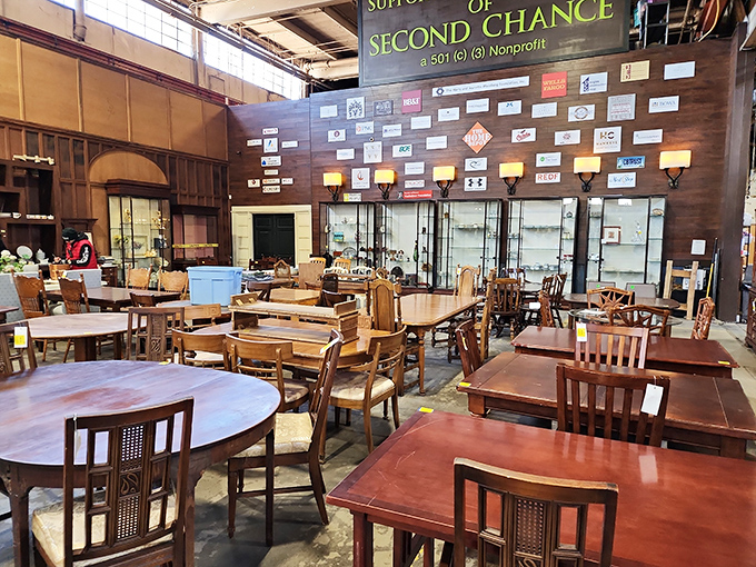 The dining table mothership has landed, surrounded by its fleet of smaller tables&mdash;all waiting to host your next awkward family dinner.