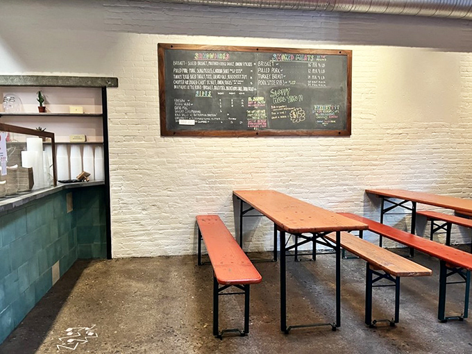 Sliced brisket that makes you wonder if you've been eating the wrong version of beef your entire life. The answer is yes, yes you have. 