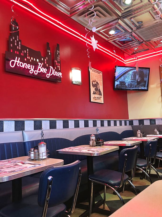 Classic Americana in every detail&mdash;from the checkered trim to the vintage-inspired chairs. This isn't decoration; it's a time machine with table service.