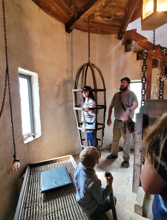 Medieval justice wasn't exactly comfortable &ndash; this torture chamber exhibit lets visitors experience the "accommodations" without the actual torture.