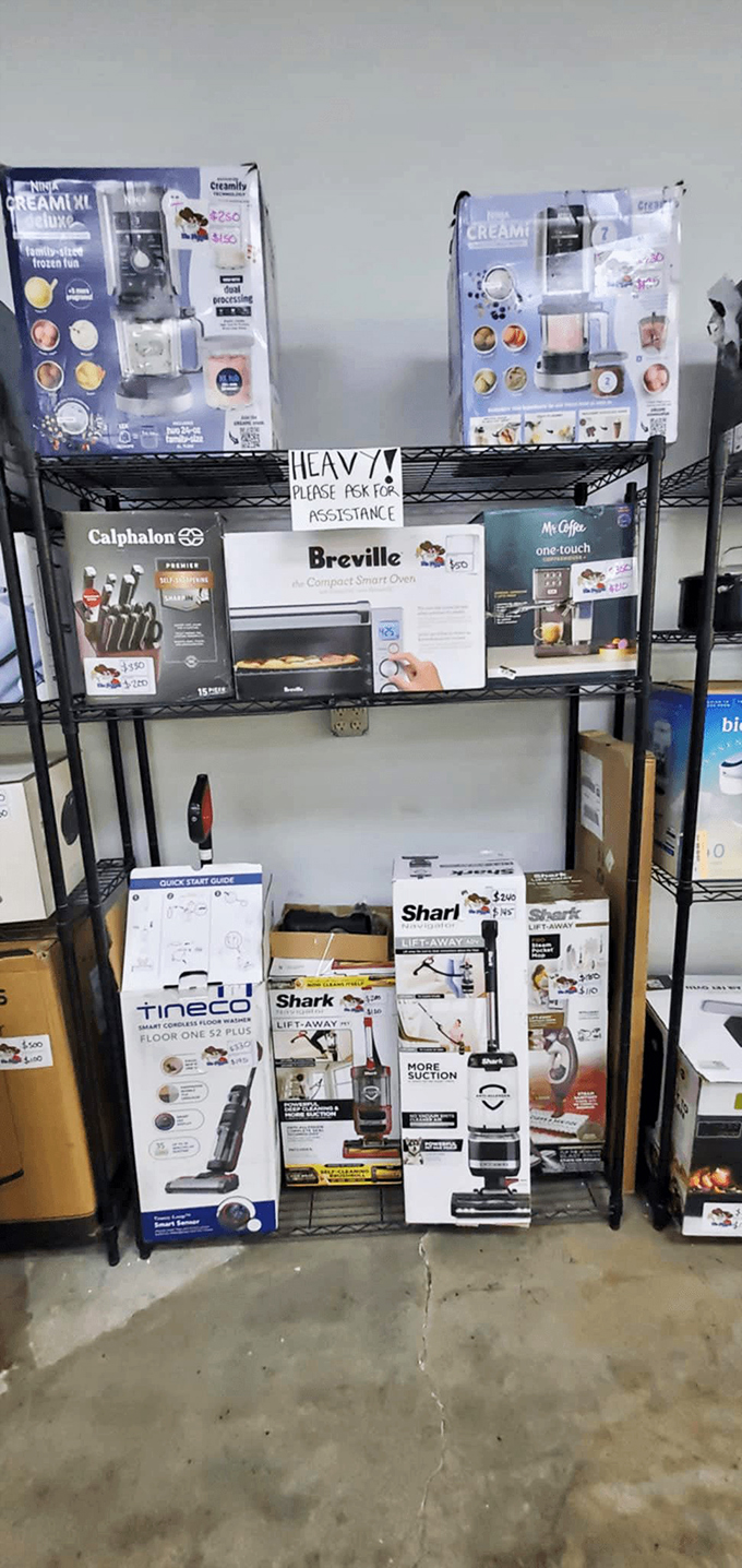 Vacuum cleaners and appliances that would normally vacuum up your savings. The only thing that sucks here is the powerful suction.