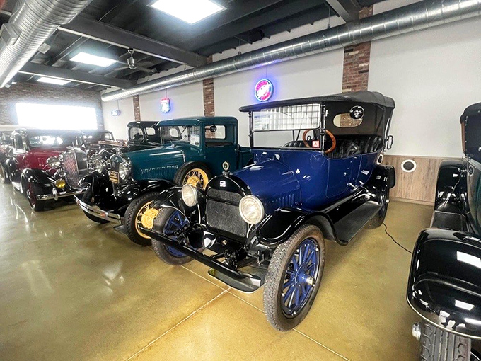 Not just cars—time capsules on wheels. This collection of vintage automobiles shows what Americans were driving when diners like Goobers were being born.