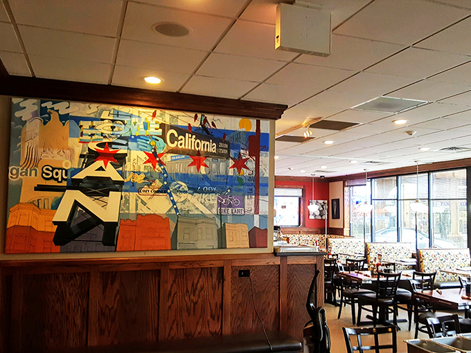 That colorful mural isn't just decoration—it's a visual appetizer preparing you for the feast of flavors about to arrive.