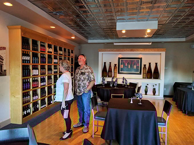 Wine selection that would make Napa Valley sit up and take notice. Each bottle tells a story; some are page-turners.