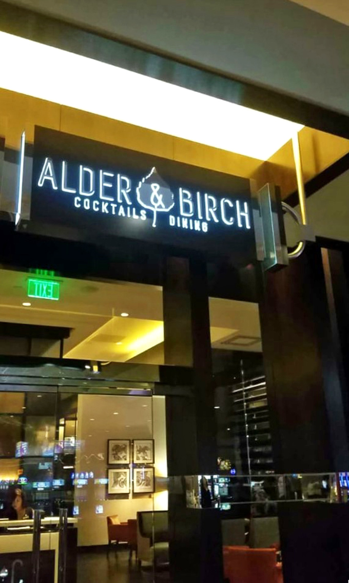The clean lines and contemporary design of Alder & Birch prove that steakhouse tradition can still feel fresh.