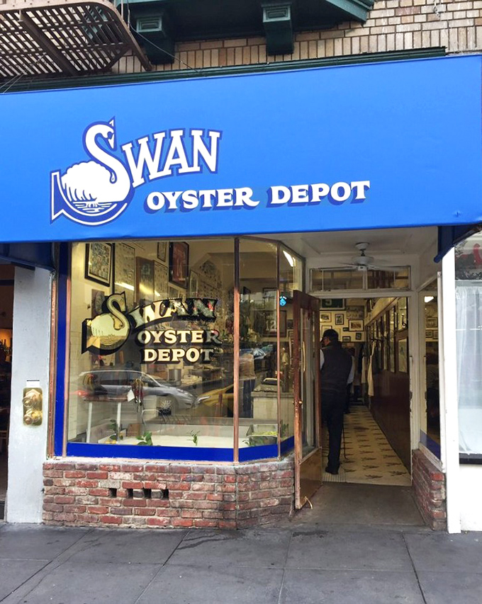 Swan Oyster Depot: That narrow storefront hides San Francisco's seafood temple, where oysters are treated with religious reverence.