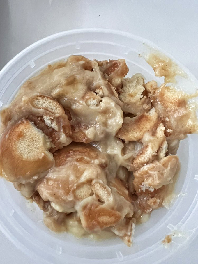 Banana pudding that doesn't mess around—vanilla custard, cookies, and bananas coming together like a dessert supergroup.