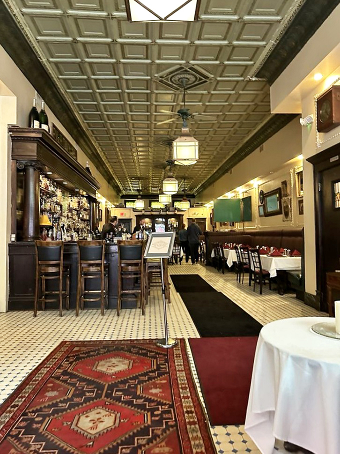 The bar where Old Fashioneds are actually old-fashioned. Half the patrons look like they might know where Jimmy Hoffa is.