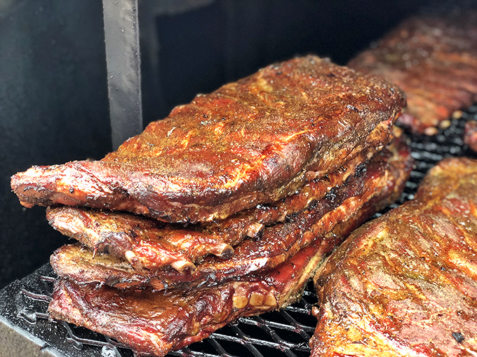 These ribs didn't just fall off the bone&mdash;they negotiated a graceful departure after hours of patient smoking.