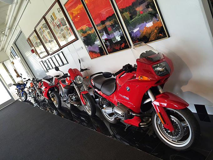 A lineup of motorcycles that proves two wheels can be just as captivating as four. Each one a different personality in the same mechanical family.