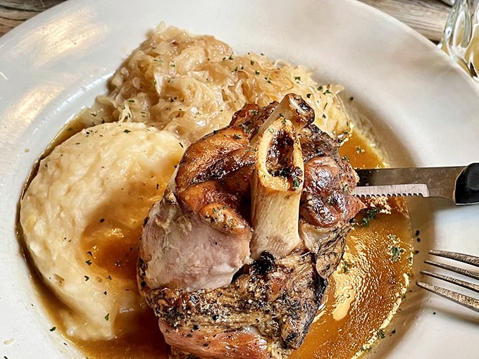 This braised pork shank isn't just fall-off-the-bone tender&mdash;it's practically filing for independence from the bone altogether.