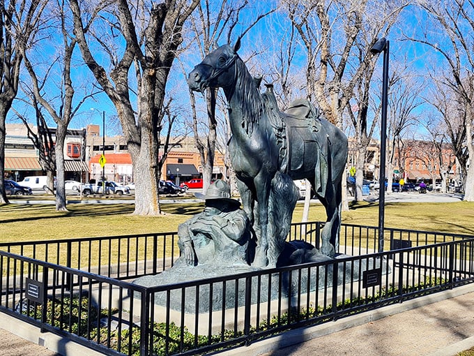 The Bucky O'Neill Monument honors Prescott's rough rider heritage. This courthouse plaza centerpiece reminds visitors that history runs deep where your retirement dollars go further.