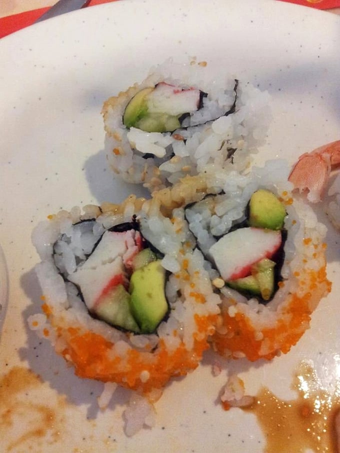 California rolls with their vibrant orange roe garnish&mdash;sushi's gateway drug that's converted more Americans to raw fish than any other culinary ambassador. 