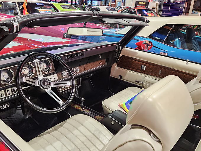 Step inside these vintage cockpits and feel the leather-wrapped steering wheels that once commanded serious automotive respect.