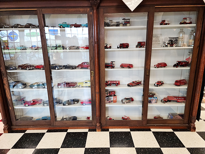 The miniature car collection proves that automotive passion knows no scale—these tiny treasures capture every detail of their full-sized counterparts.