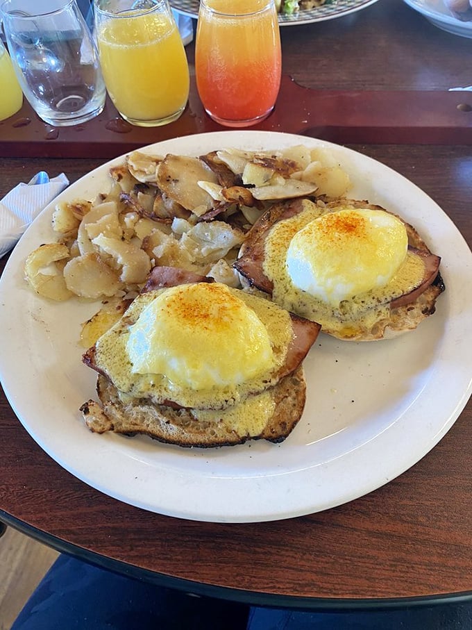 Eggs Benedict that makes you question all other breakfast choices. Those perfectly poached eggs deserve their own Instagram account and talent agent.