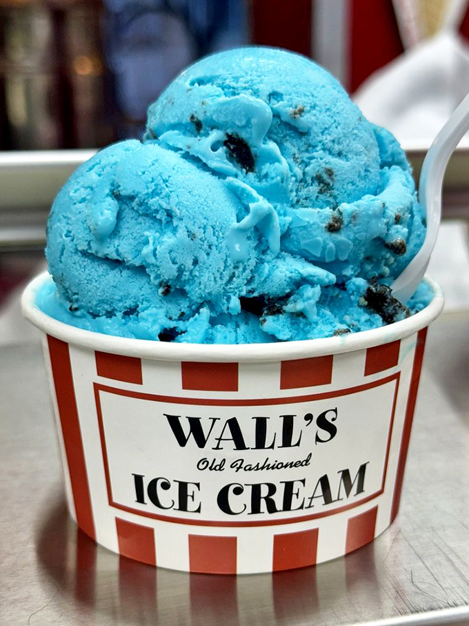 The Super Hero flavor lives up to its name&mdash;electric blue with cookie chunks that would make even Batman abandon his brooding for a moment of joy.