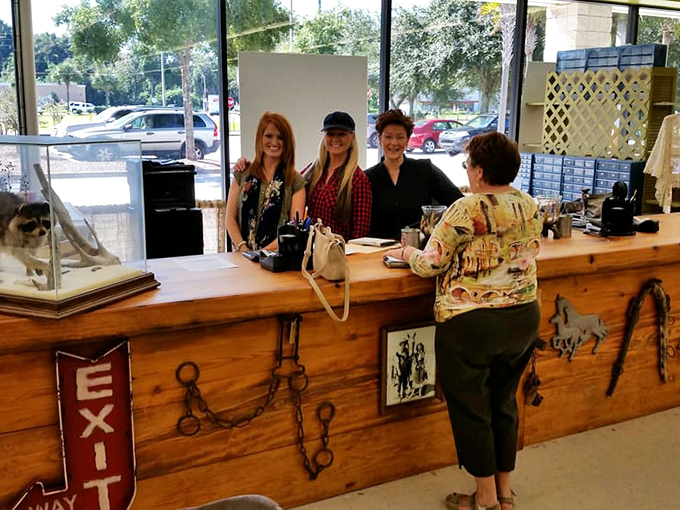The friendly front counter&mdash;where treasure hunters share tales of their finds while staff offer expert guidance on where to dig next.