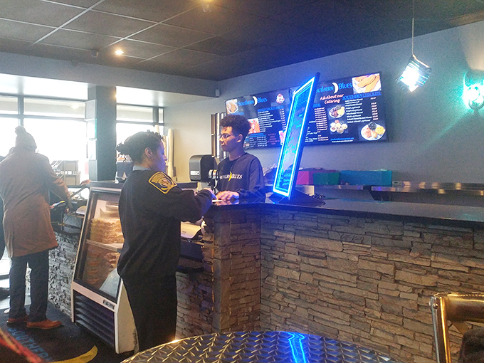 The counter experience at Southern Blues – where transactions are quick but the memories of what you're about to eat will last forever.