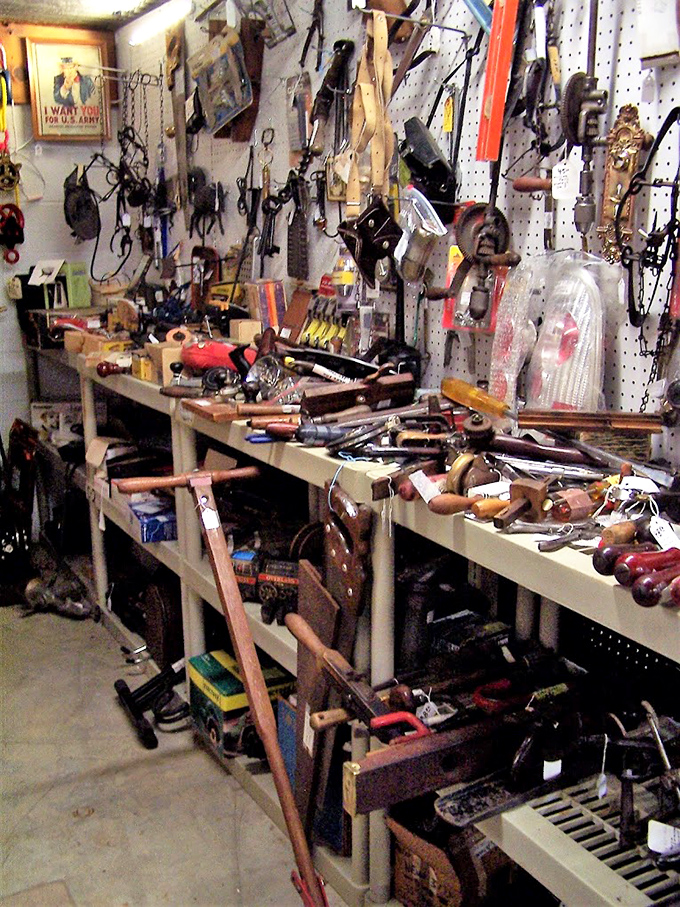 The tool section: where modern DIYers come to realize their grandfathers could build entire houses with half the gadgets and twice the skill.