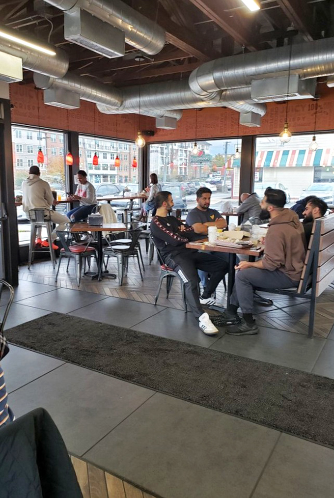 The universal language of good food brings people together. Conversations flow as freely as the sweet tea at these communal tables.