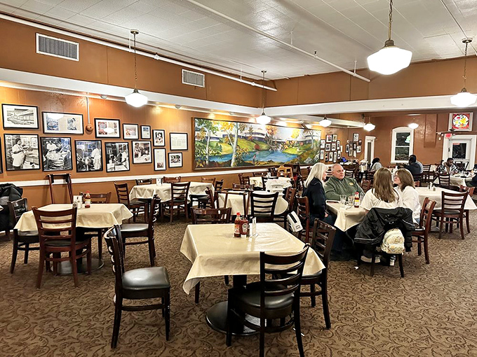 Every table tells a story, and from the looks of these diners, it's a tale worth savoring to the very last bite.
